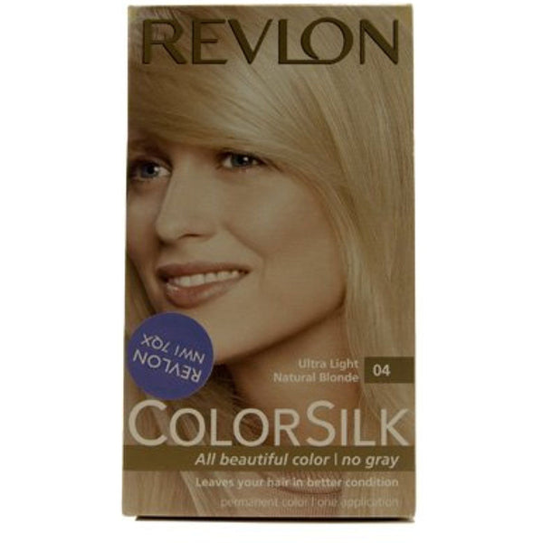 Revlon ColorSilk Beautiful Permanent Color, [04] Ultra Light Natural B ...
